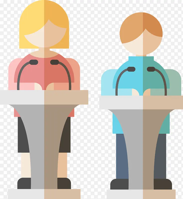 男女主持矢量PNG图片素材下载_图片编号8804643-PNG素材网