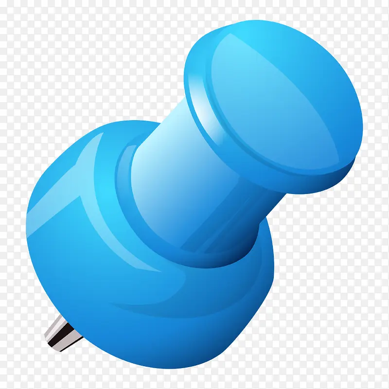 蓝色卡通图钉pngPNG图片素材下载_图片编号8837726-PNG素材网