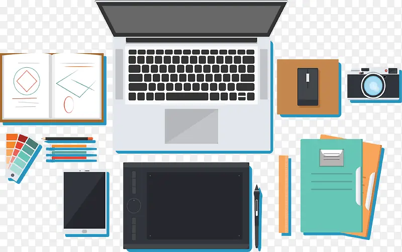 笔记本电脑办公桌面PNG图片素材下载_图片编号8840383-PNG素材网