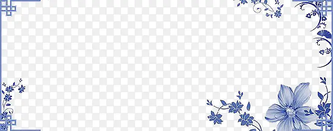 蓝色花边PNG图片素材下载_图片编号8846107-PNG素材网