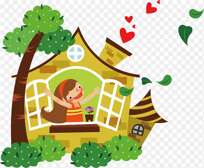 卡通房屋矢量图PNG图片素材下载_图片编号8891190-PNG素材网
