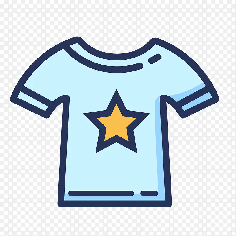 蓝色衬衫卡通图标PNG图片素材下载_图片编号8898062-PNG素材网