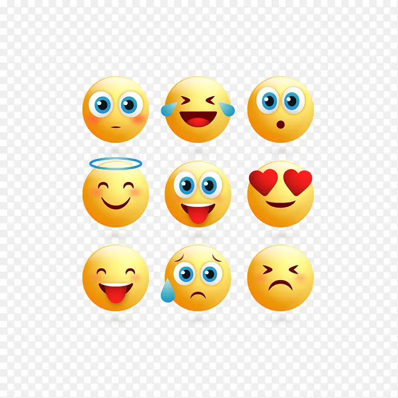 矢量EMOJI精致笑脸卡通表情包PNG图片素材下载_图片编号8921820-PNG素材网