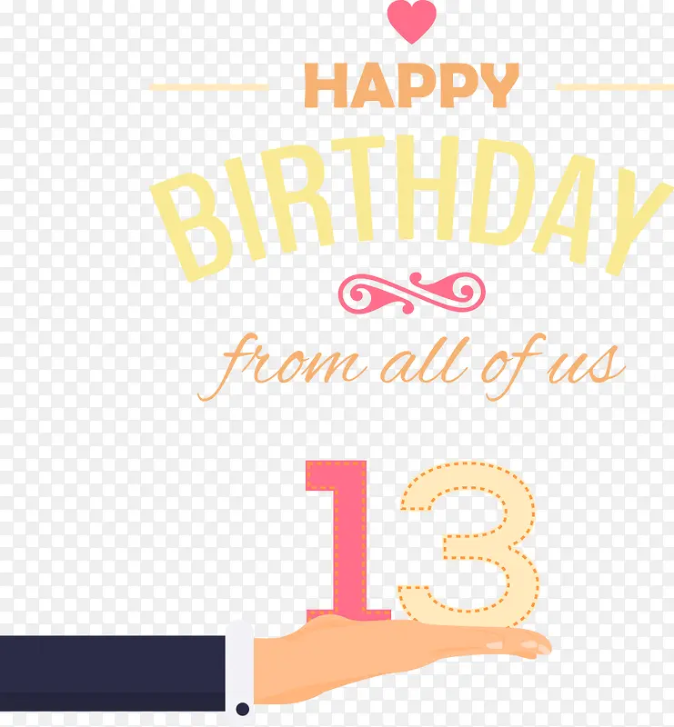 13岁生日PNG图片素材下载_图片编号8923267-PNG素材网