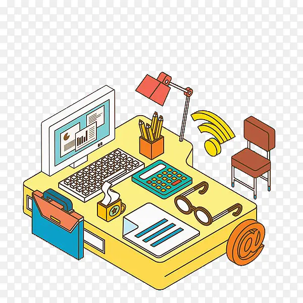 电脑和办公物品PNG图片素材下载_图片编号8950497-PNG素材网