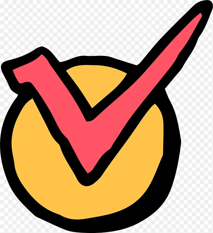 卡通打勾图案PNG图片素材下载_图片编号9024154-PNG素材网