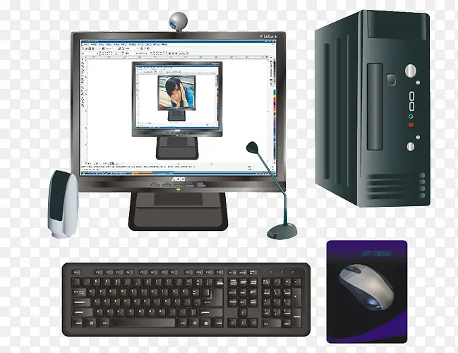 办公电脑PNG图片素材下载_图片编号9048470-PNG素材网