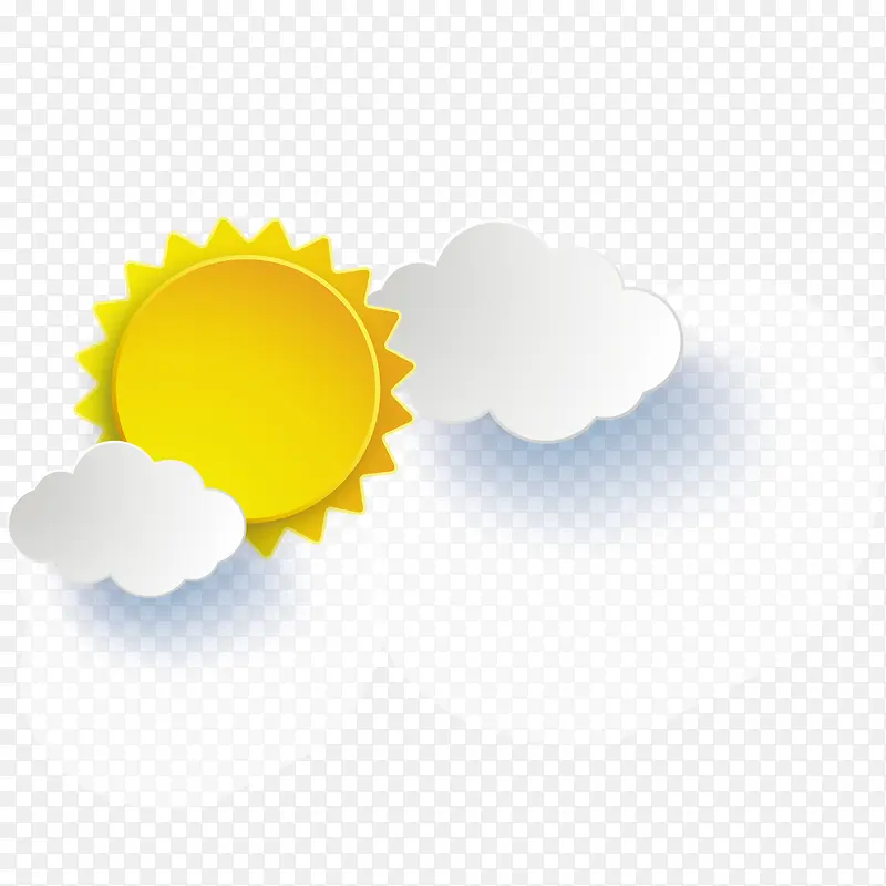 卡通手绘云中的太阳PNG图片素材下载_图片编号9241607-PNG素材网