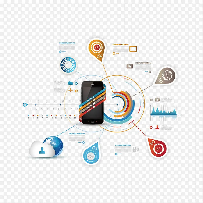 矢量ppt手机信息图PNG图片素材下载_图片编号9257415-PNG素材网