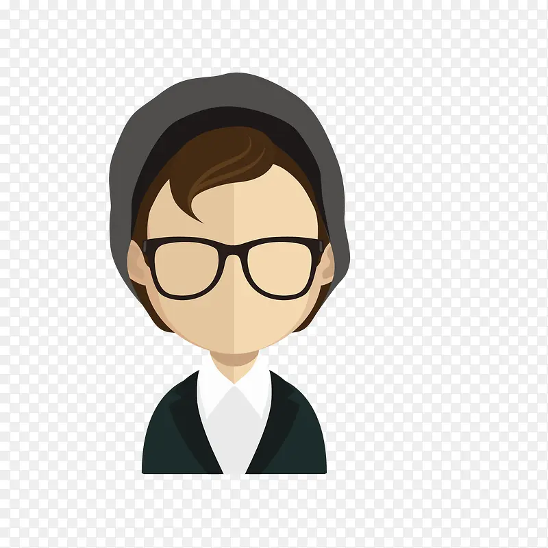 矢量卡通扁平化时尚科技人头PNG图片素材下载_图片编号9319241-PNG素材网