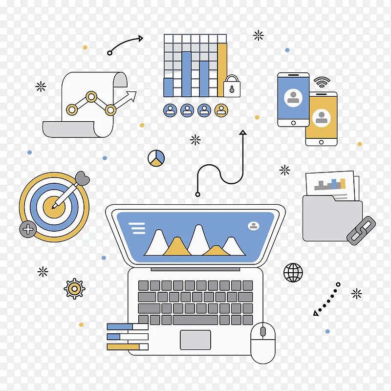 电脑办公PNG图片素材下载_图片编号9396515-PNG素材网