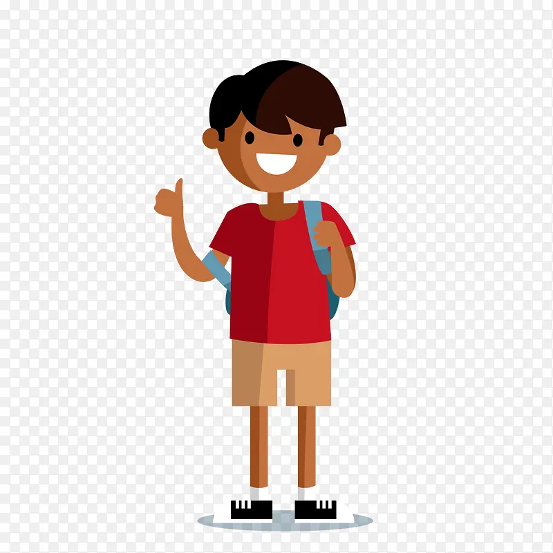 卡通男学生矢量图PNG图片素材下载_图片编号9406077-PNG素材网