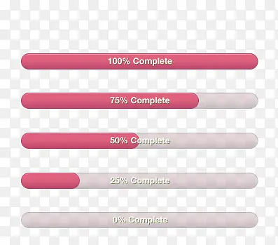 红色进度条合集PSD源文件PNG图片素材下载_图片编号9408857-PNG素材网