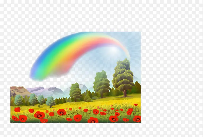 好看的雨后彩虹PNG图片素材下载_图片编号9469787-PNG素材网