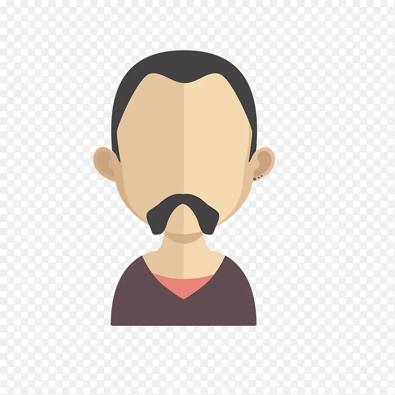 矢量卡通扁平化科技装饰人头pngPNG图片素材下载_图片编号9525140-PNG素材网