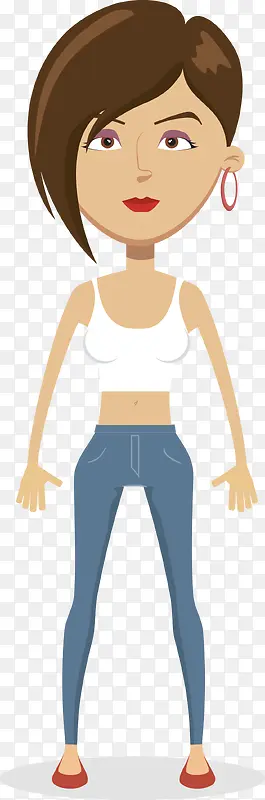 卡通女生矢量图PNG图片素材下载_图片编号9554395-PNG素材网