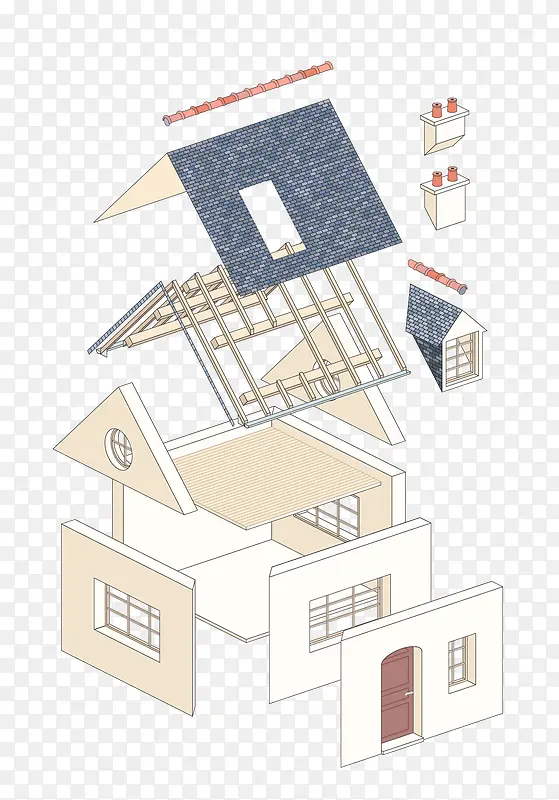 矢量建筑房子PNG图片素材下载_图片编号9635910-PNG素材网