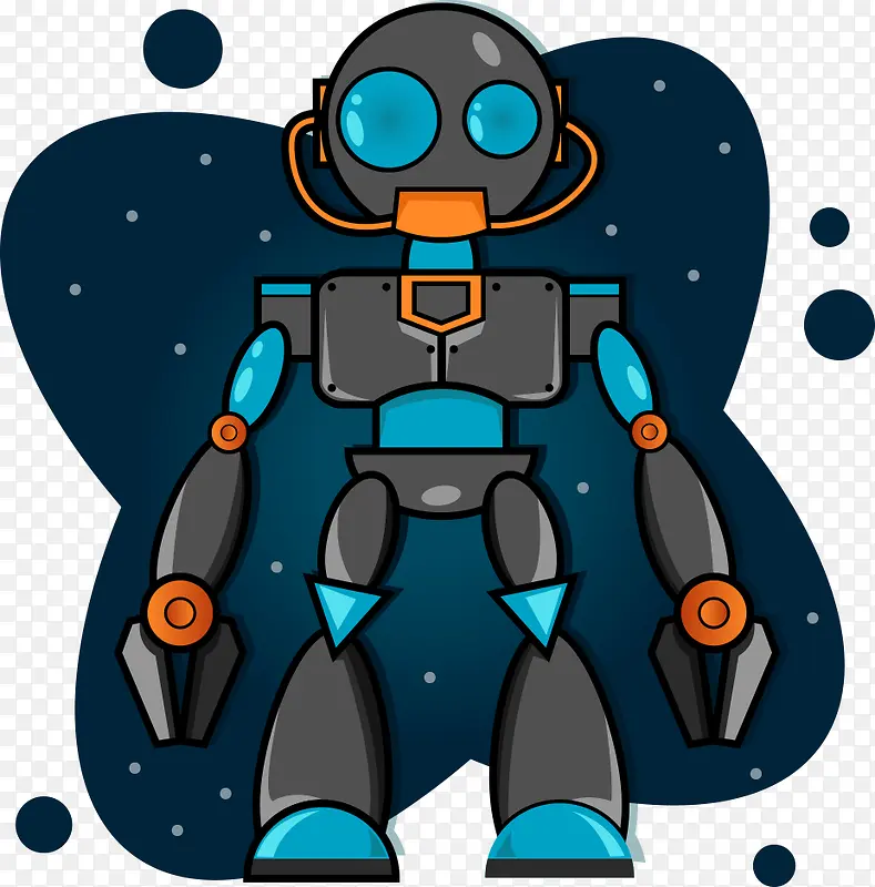 黑色矢量机器人PNG图片素材下载_图片编号9710273-PNG素材网