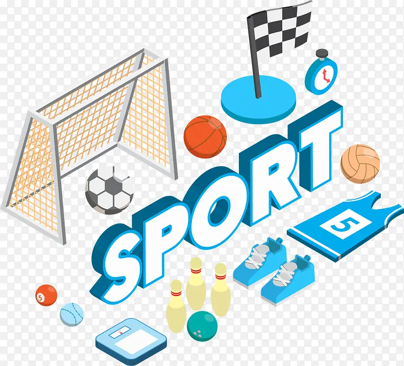 矢量手绘运动立体图案PNG图片素材下载_图片编号9734217-PNG素材网
