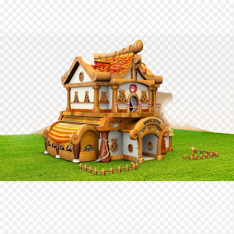 立体卡通房屋PNG图片素材下载_图片编号9798798-PNG素材网