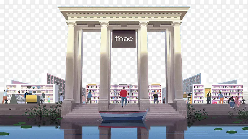 创意图书馆图案PNG图片素材下载_图片编号9812886-PNG素材网