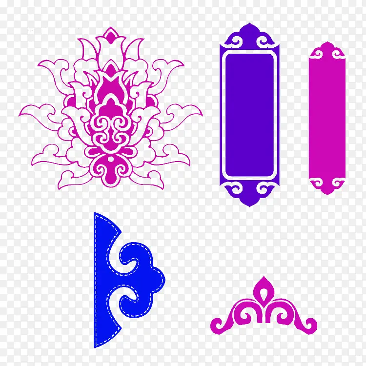 紫色中国风花边边框纹理PNG图片素材下载_图片编号9858204-PNG素材网