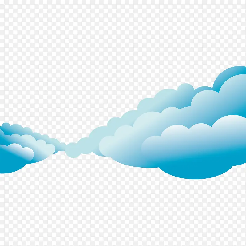卡通蓝色的云矢量素材PNG图片素材下载_图片编号9877099-PNG素材网