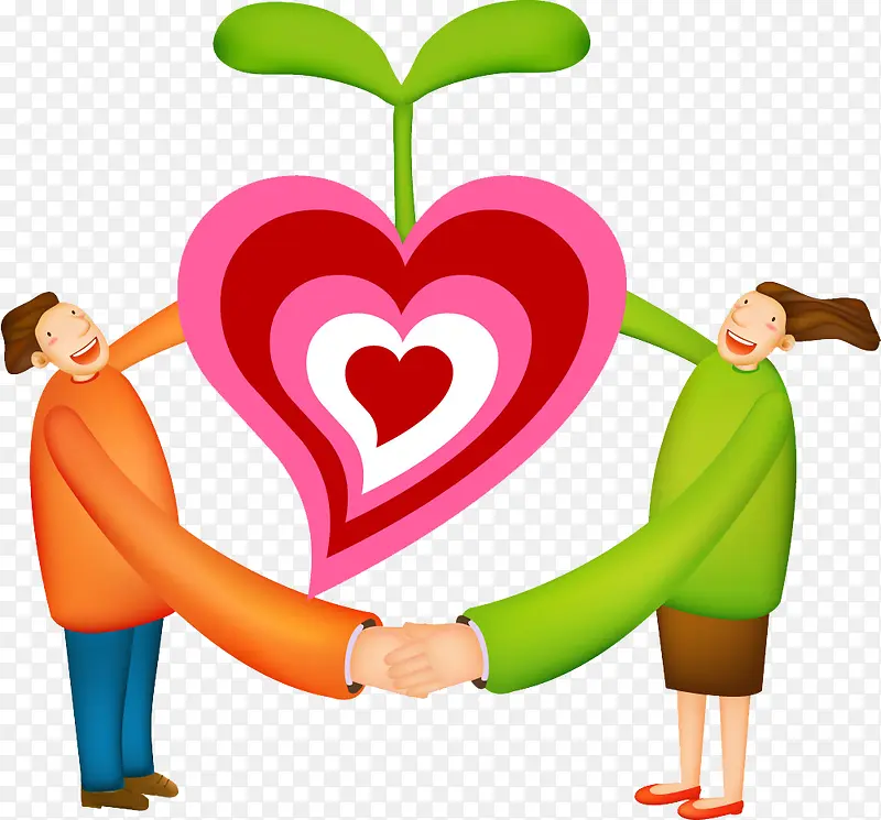 手拉手人物卡通PNG图片素材下载_图片编号9945781-PNG素材网