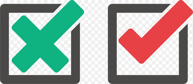 创意矢量叉叉对勾PNG图片素材下载_图片编号9955321-PNG素材网