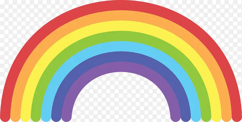 七色美丽卡通彩虹PNG图片素材下载_图片编号10005348-PNG素材网