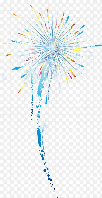 春节美丽多彩烟花PNG图片素材下载_图片编号10023999-PNG素材网