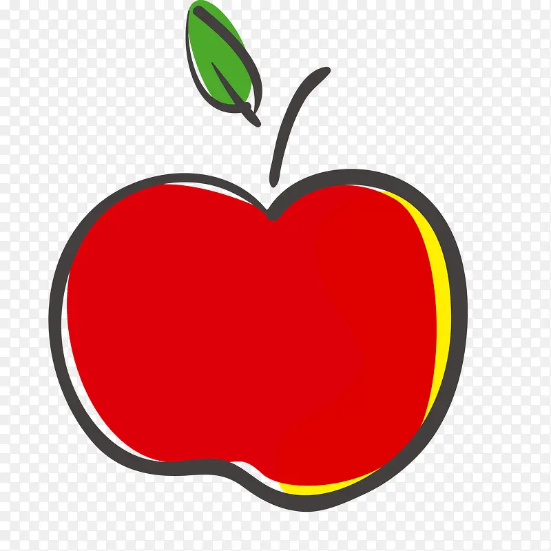卡通手绘苹果矢量图PNG图片素材下载_图片编号10080383-PNG素材网