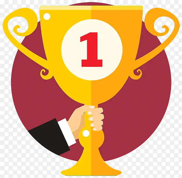 卡通金色冠军奖杯PNG图片素材下载_图片编号10156322-PNG素材网