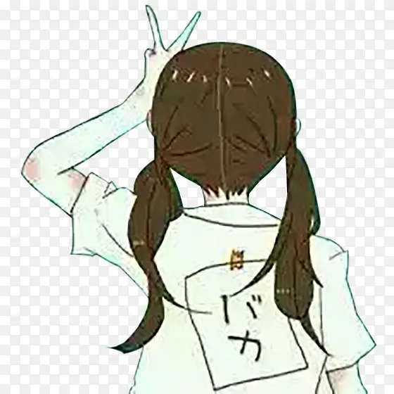 白色衣服女孩背影PNG图片素材下载_图片编号10200019-PNG素材网