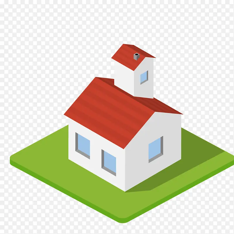 卡通房屋装饰插画广告设计扁平化PNG图片素材下载_图片编号10292399-PNG素材网