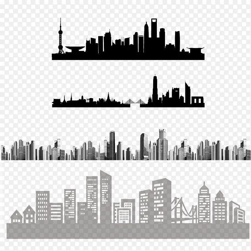 城市剪影PNG图片素材下载_图片编号10293462-PNG素材网