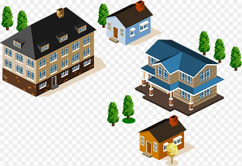 矢量卡通手绘房屋PNG图片素材下载_图片编号10294737-PNG素材网