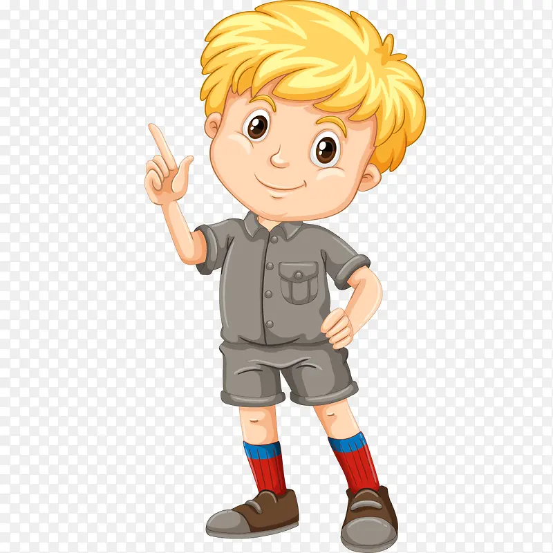 手绘矢量卡通小男孩PNG图片素材下载_图片编号10297049-PNG素材网