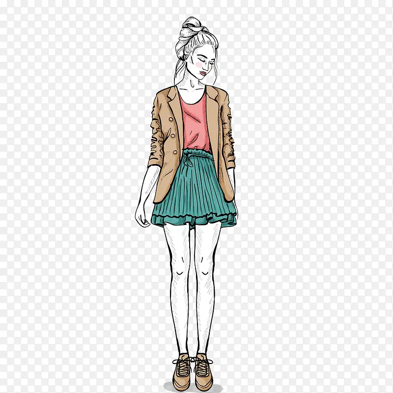 卡通可爱的女性人物PNG图片素材下载_图片编号10309958-PNG素材网