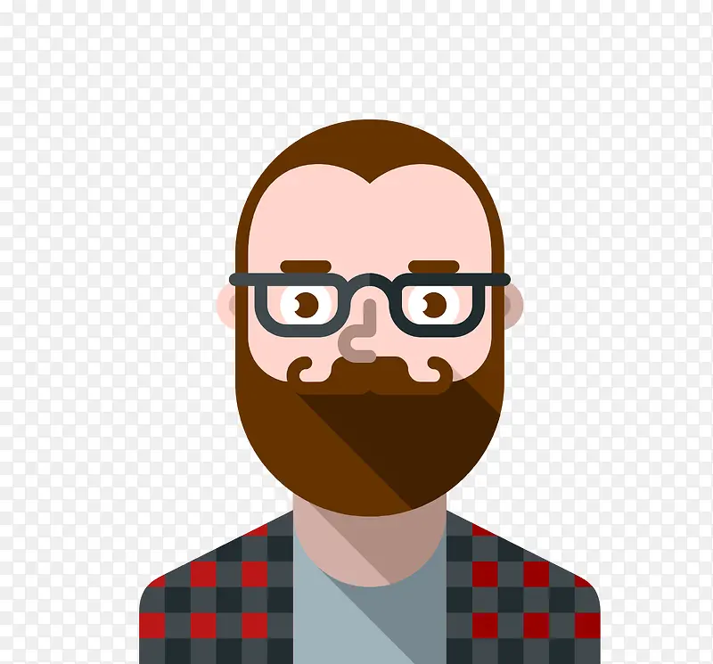 矢量卡通扁平化装饰时尚科技人头PNG图片素材下载_图片编号10345888-PNG素材网