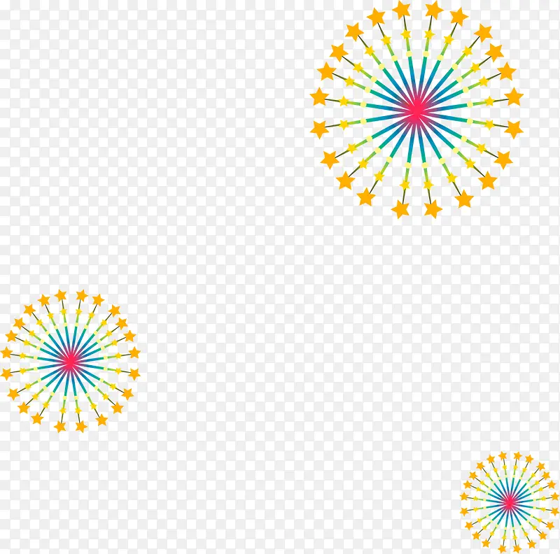 卡通烟花绽放PNG图片素材下载_图片编号10398797-PNG素材网