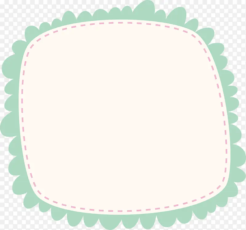 简约绿色花边边框图案PNG图片素材下载_图片编号10447861-PNG素材网