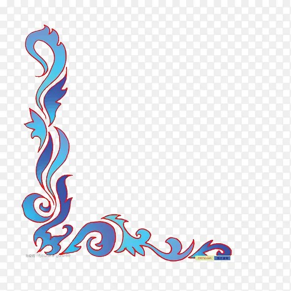 花边 蓝色PNG图片素材下载_图片编号10447513-PNG素材网