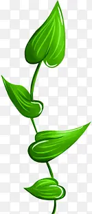绿色卡通叶子素材PNG图片素材下载_图片编号10550337-PNG素材网