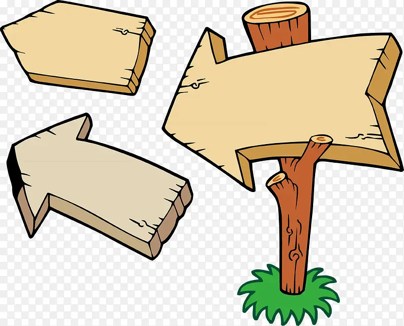 手绘卡通指示牌PNG图片素材下载_图片编号10591473-PNG素材网