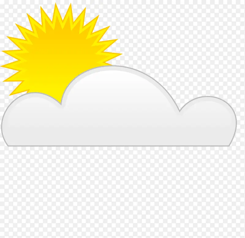 有太阳的卡通云PNG图片素材下载_图片编号10608487-PNG素材网