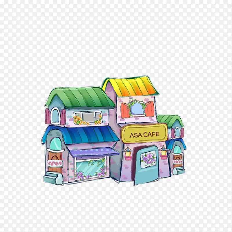 手绘卡通小房子PNG图片素材下载_图片编号10653770-PNG素材网