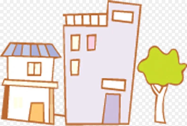 手绘卡通房屋可爱PNG图片素材下载_图片编号10676923-PNG素材网
