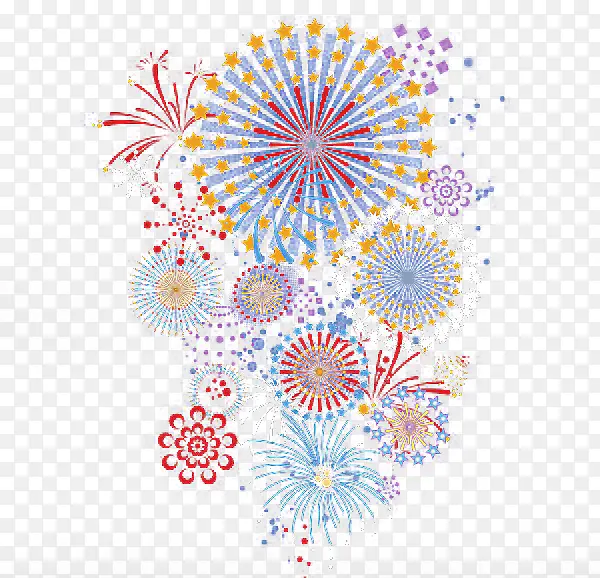 卡通手绘烟花PNG图片素材下载_图片编号10766988-PNG素材网