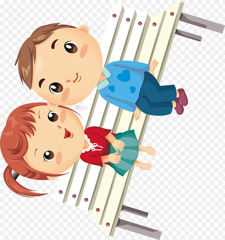 坐在椅子上卡通情侣PNG图片素材下载_图片编号10793347-PNG素材网